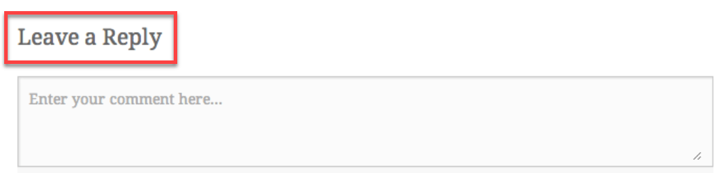How to Remove Leave a Reply on WordPress