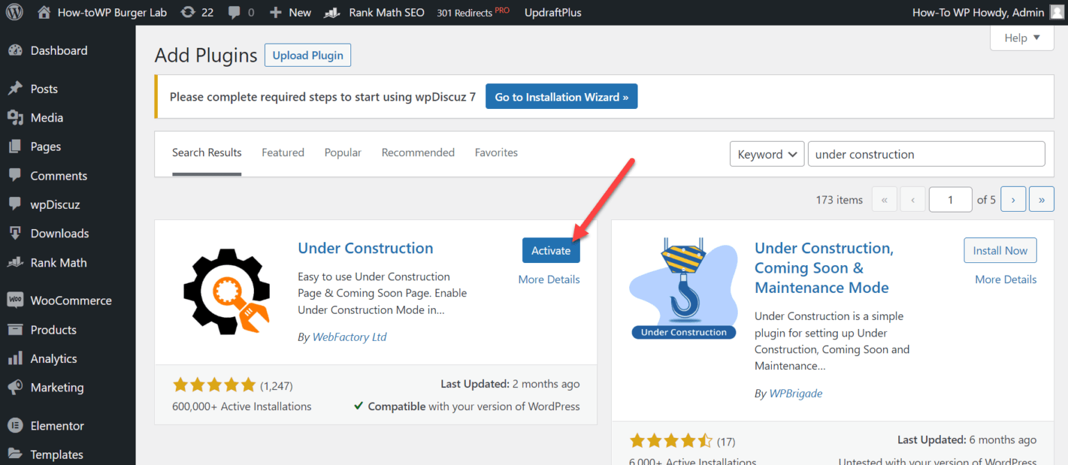 How to Set Up an Under Construction Page in WordPress